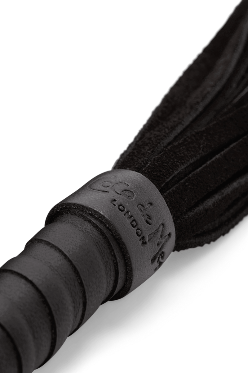 Black Leather Small Flogger – Playful Promises