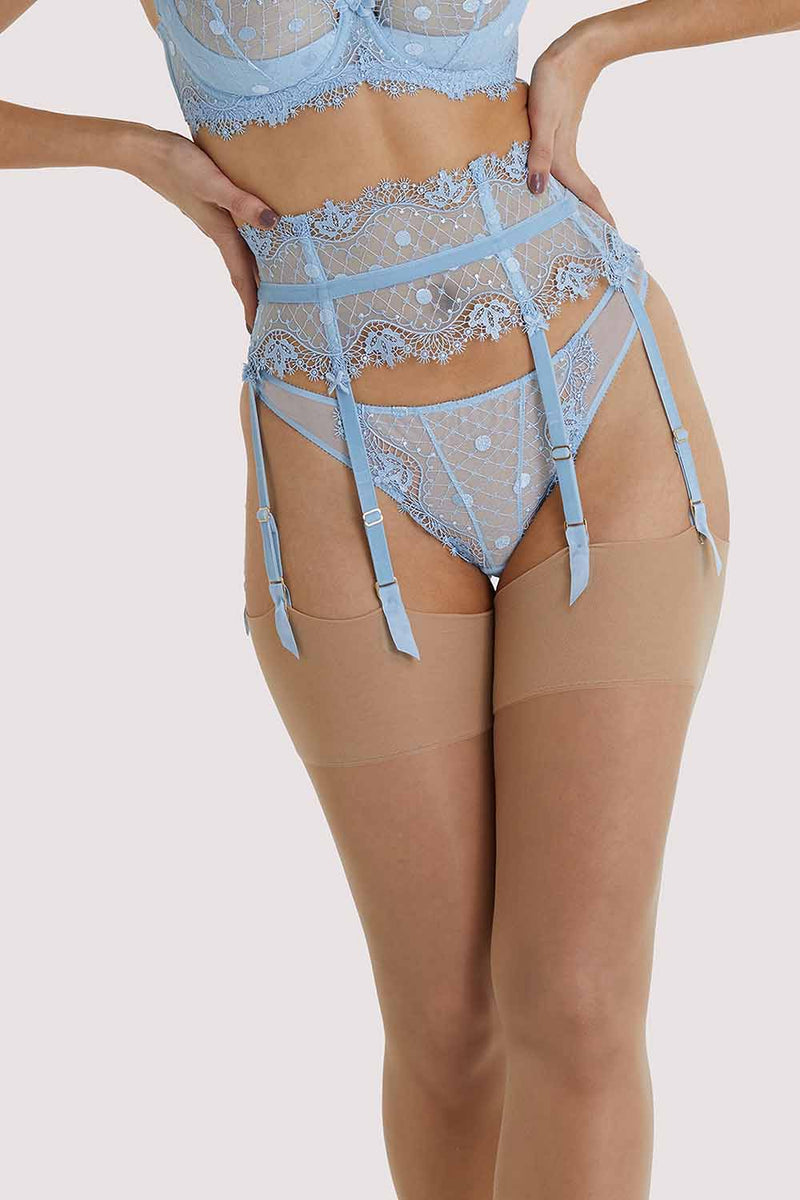 Vedette Ice Blue Suspender – Playful Promises
